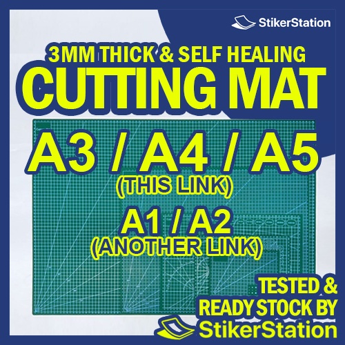 A3 A4 A5 Self Healing Cutting Mat / Double Sided / 3mm Thick / Cut ...