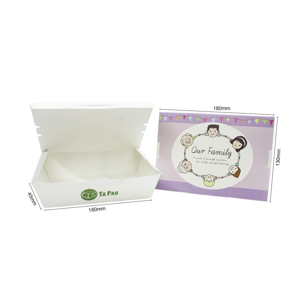 Paper Lunch Box | Generic - Family | Medium size | 300 pcs | Paper Food ...