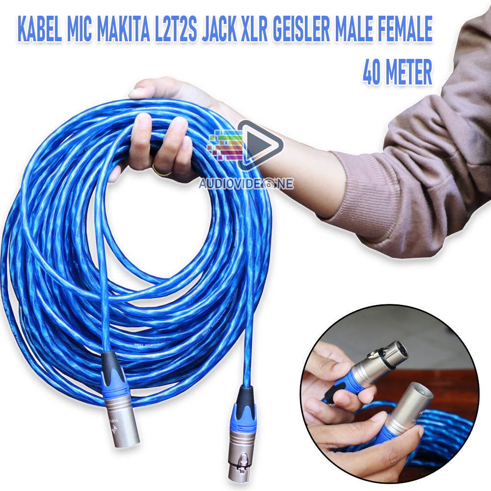 Makita L2T2S Jack Geisler Male Female Mic Cable Original Pure Copper ...