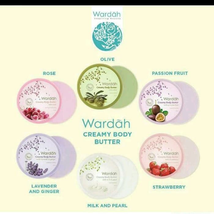 As Wardah Creamy Body Butter Lotion 50 ML | 150 Ml Body Scrub Body ...