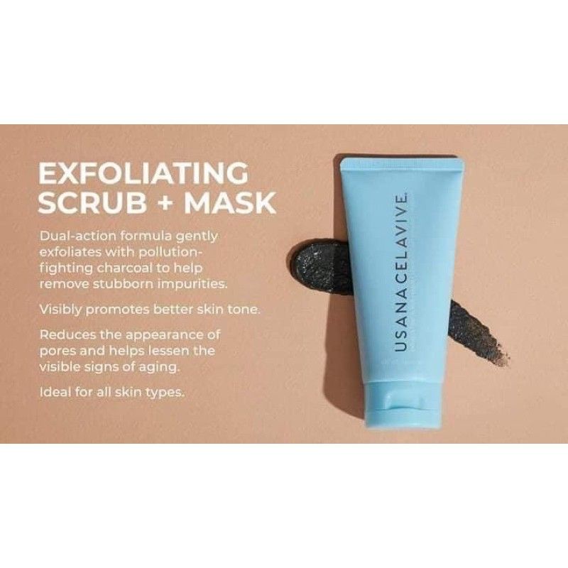 Celavive Exfoliating Scrub Mask 2in1 Facial Mask Skin Brightening ...