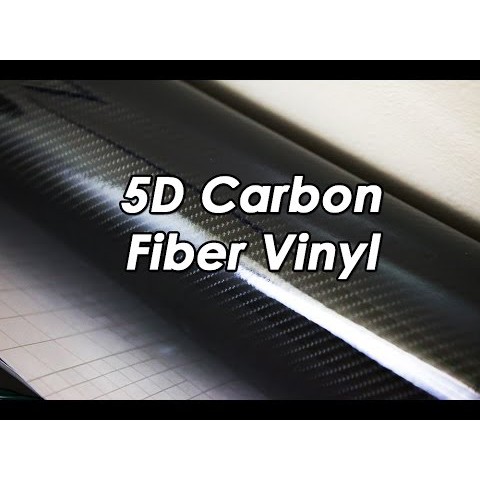 5D Carbon High Glossy Shiny Carbon Fiber Pattern Film Wrap Decal Car ...