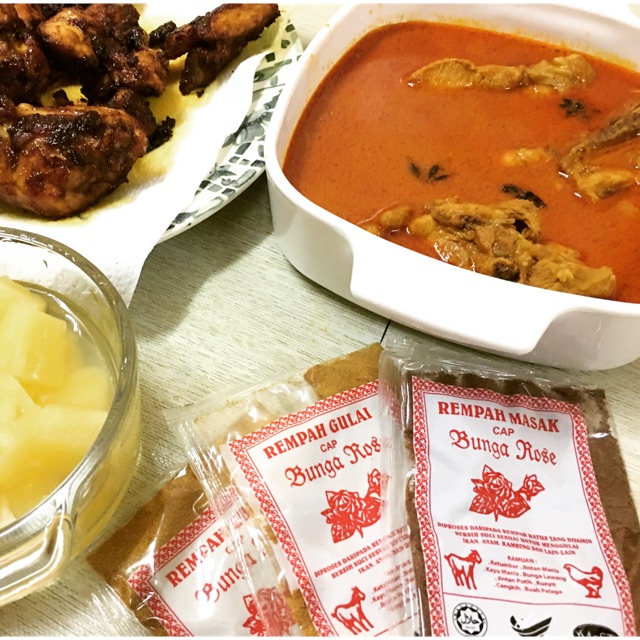 15gram Rempah Gulai Cap Bunga Ros / 12gram Rempah Masak Cap Bunga Ros ...