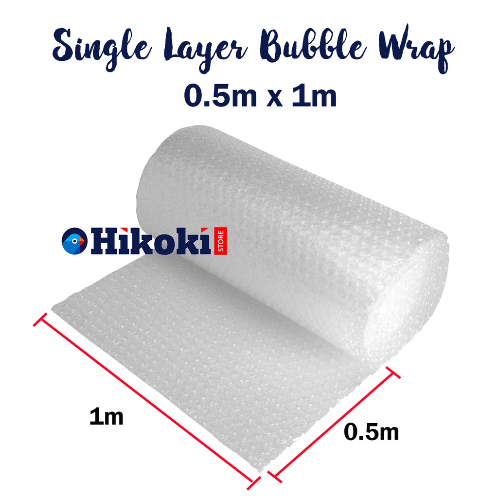 Bubble Wrap - Single / Double Layer (1m x 0.5m) & (1m x 1m) | Shopee Malaysia