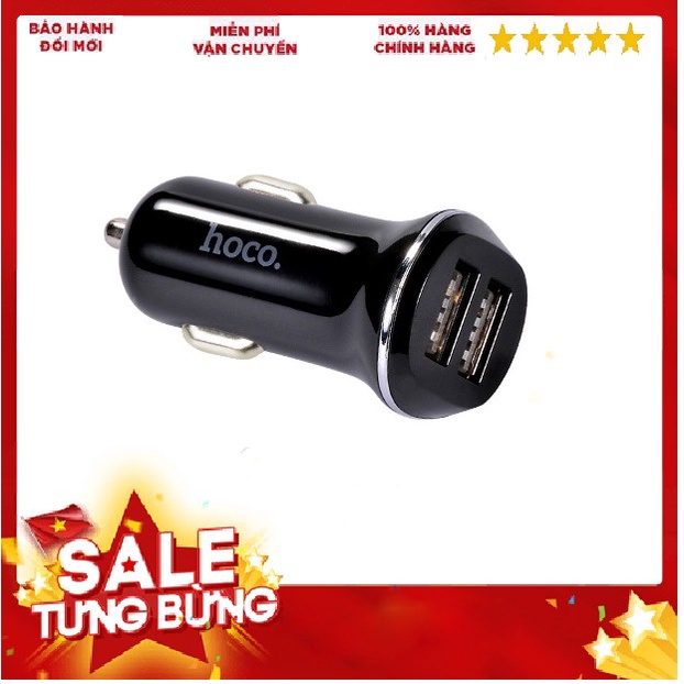 Genuine Hoco Z1 2-port USB car charger | Shopee Malaysia