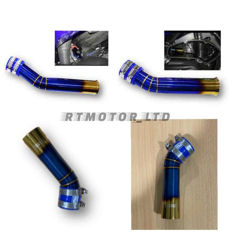 AIR FILTER CONNECTOR JOINT TITANIUM NMAX V1 / NVX155 / CLICK VARIO ...