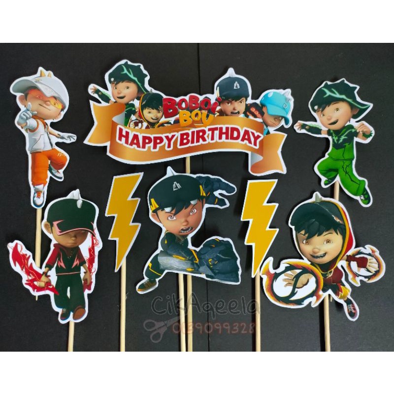 Cake Topper Boboiboy Kuasa | Shopee Malaysia