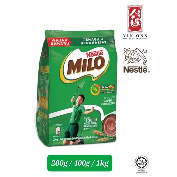 [Nestle] MILO Activ-Go Chocolate Malt Powder 200g / 400g / 1kg | Shopee Malaysia