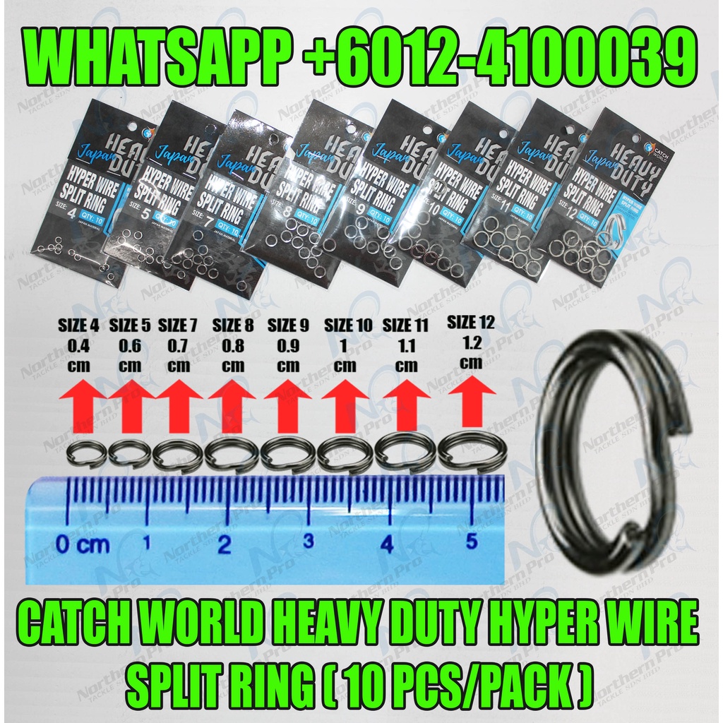 Catch World Hyper Wire Split Ring ( 10 Pcs/Pack ) | Shopee Malaysia