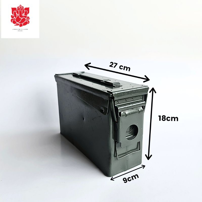 (S) Vintage Army Ammo Box Toolbox | Peti Peluru | Multipurpose Toolbox ...