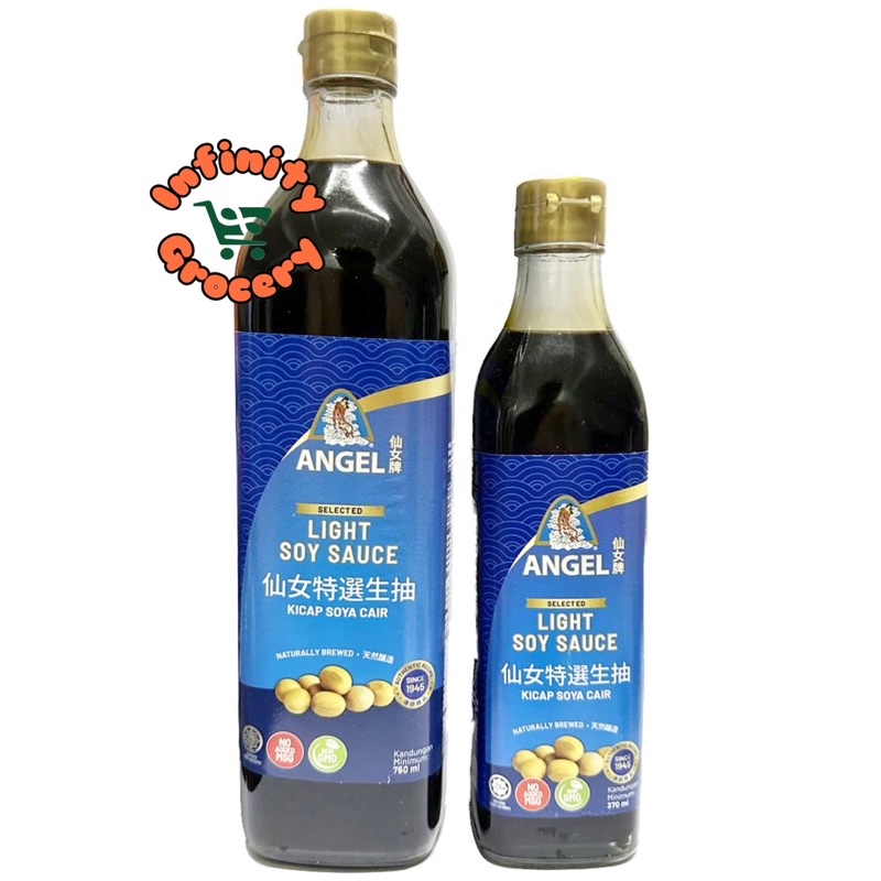 [Halal] 仙女牌 特选生抽 | Angel Light Soy Sauce | Kicap Soya Cair ( 370ml )( 750ml ) | Shopee Malaysia
