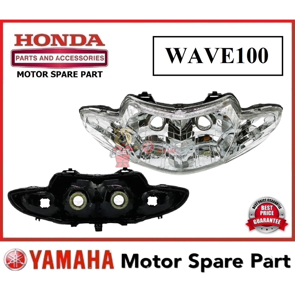 HONDA WAVE100 HEAD LAMP 0 HEADLAMP HEADLIGHT HEAD LIGHT LAMPU DEPAN ...