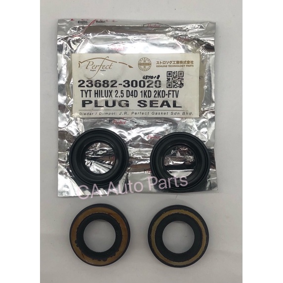 Toyota Hilux Kun25 D4D 1KD 2KD-FTY Perfect Plug Seal 23682-30020 (4Pcs ...