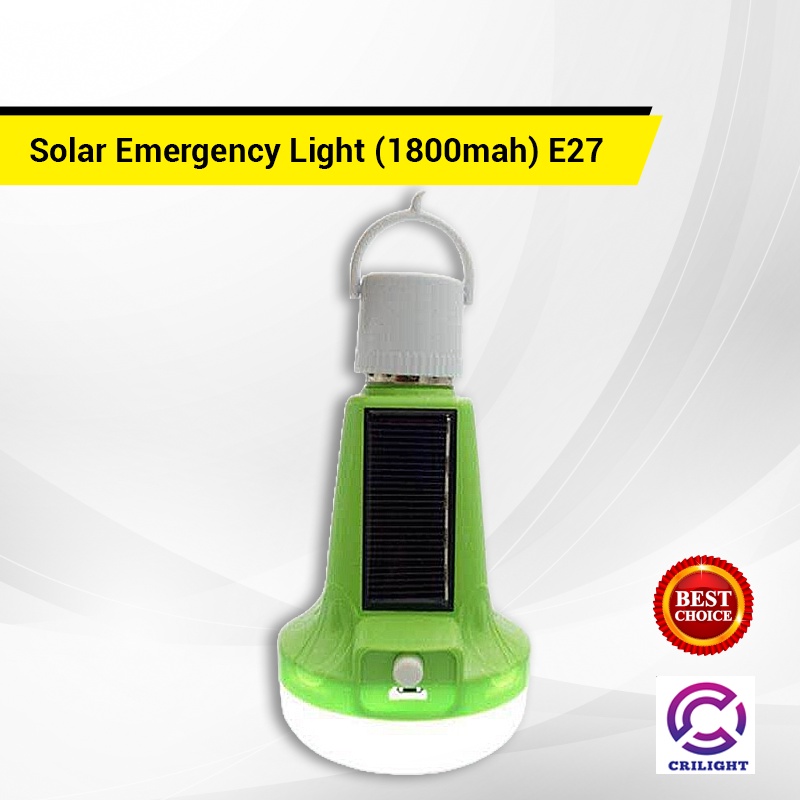 Crilight Solar Emergency Light (1800mah) | Shopee Malaysia