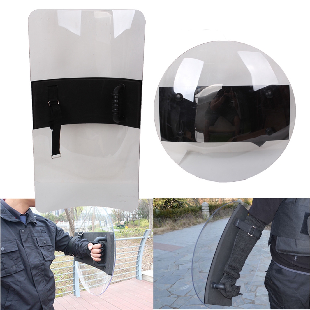 PC Transparent Hand-held Shield Police SWAT Riot Shield for Security ...
