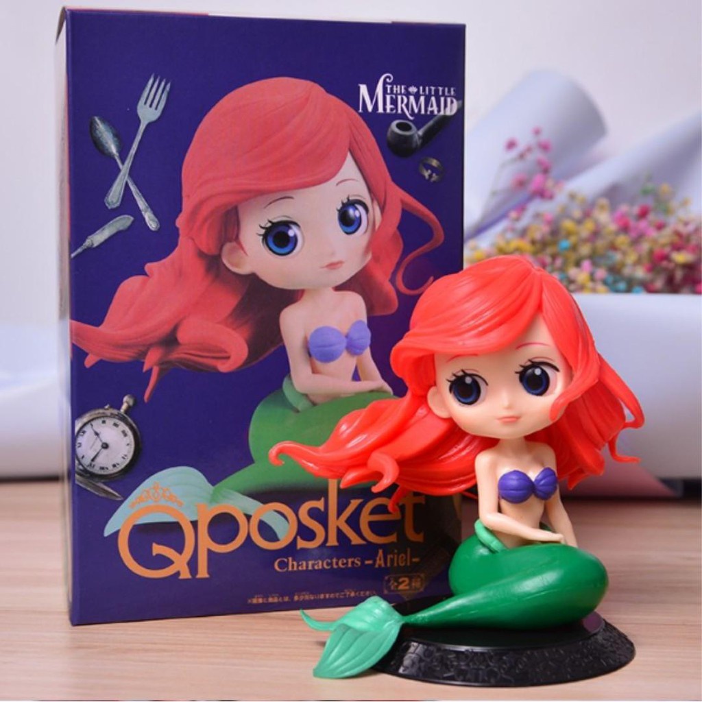 Mermaid Belle Elsa ABS Doll / Cake Topper/ Action Figure Toys | Shopee ...