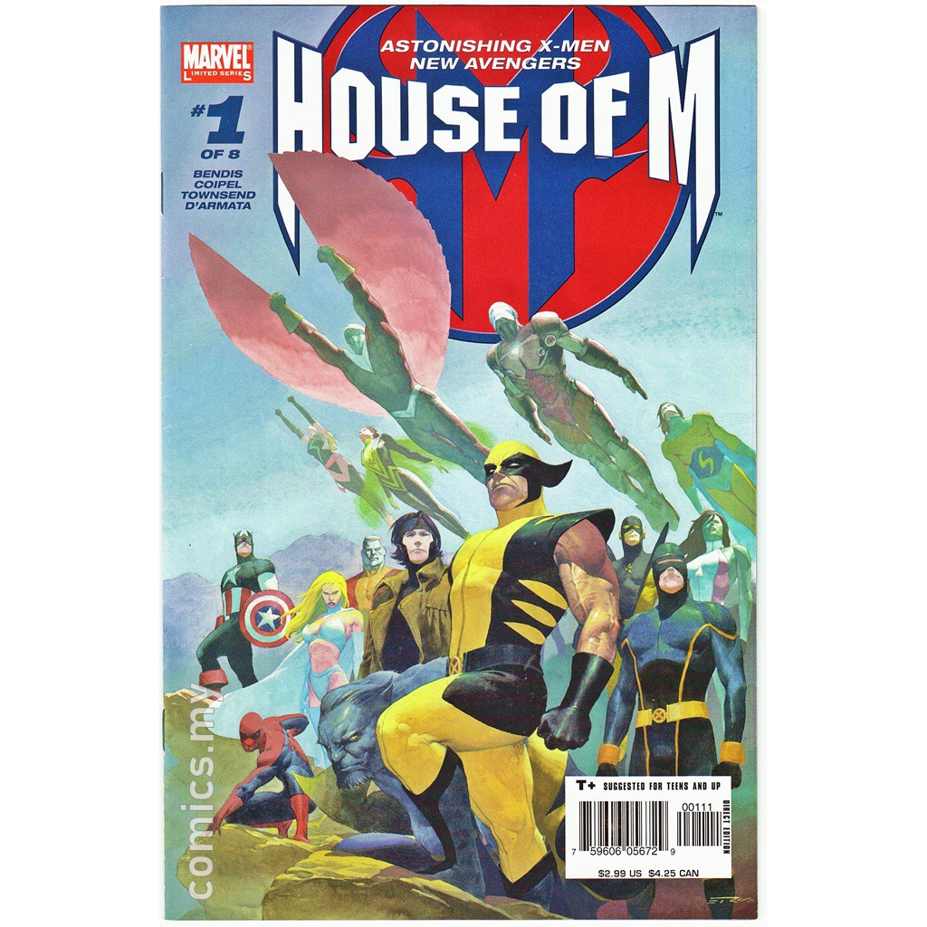 Marvel House of M #1-8 (2005) Epic Comic Event Avengers X-Men Complete ...