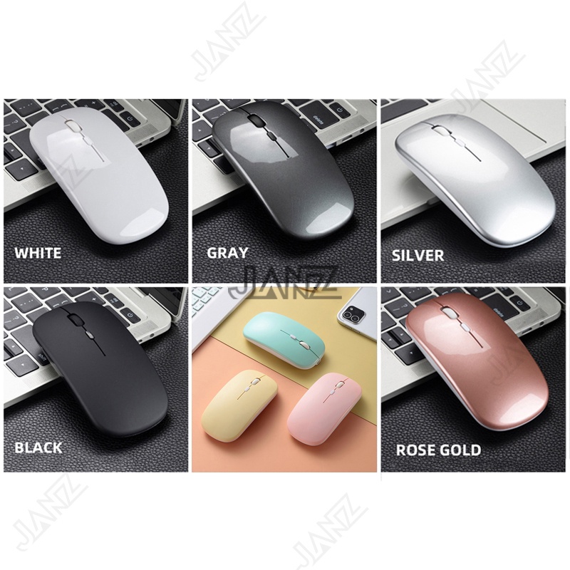 Wireless Mouse Bluetooth Mouse 2.4GHz Optical Rechargeable Ultra Thin ...