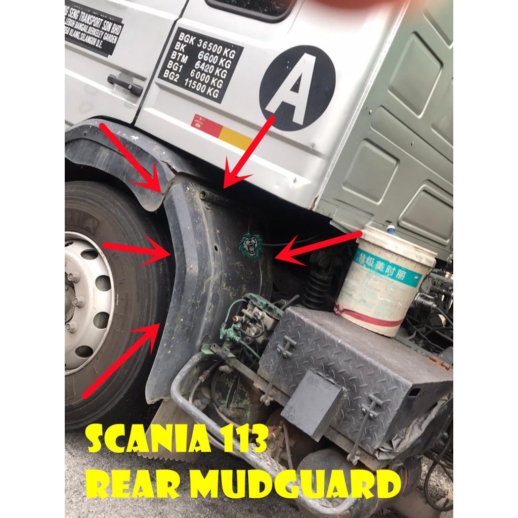 SCANIA 113 REAR MUDGUARD (ORI NO:288177 LH/288178 RH) HIGH QUALITIES ...