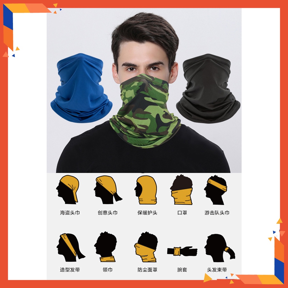 Sarung Muka Rider Mask Face Buff Head Scarf Rider Topeng Muka Motor ...