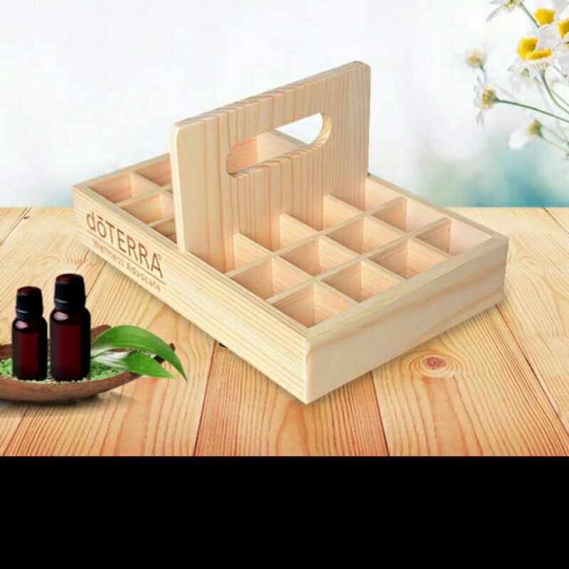 YOUNG LIVING / doterra 21 Slots 5ml/10ml/15ml Wooden Essential Oil Box ...
