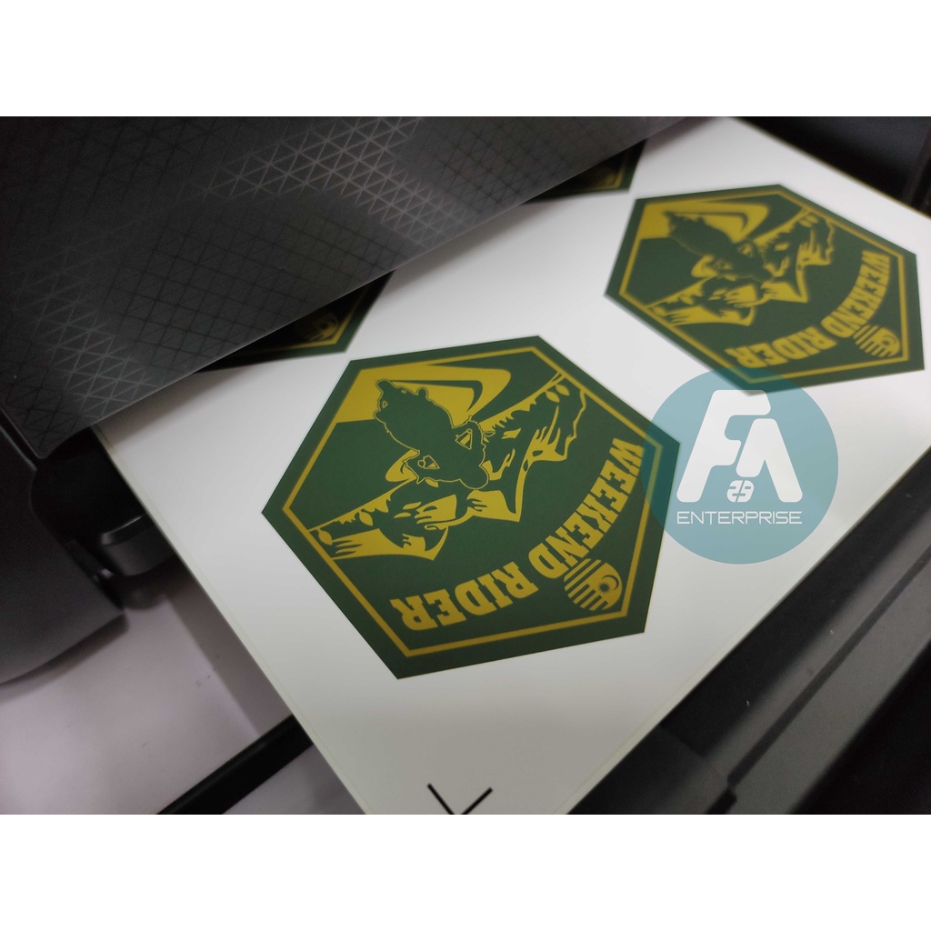 SL002 (Bulk order) Sticker Custom PVC Laminated / Sticker Kelab ...
