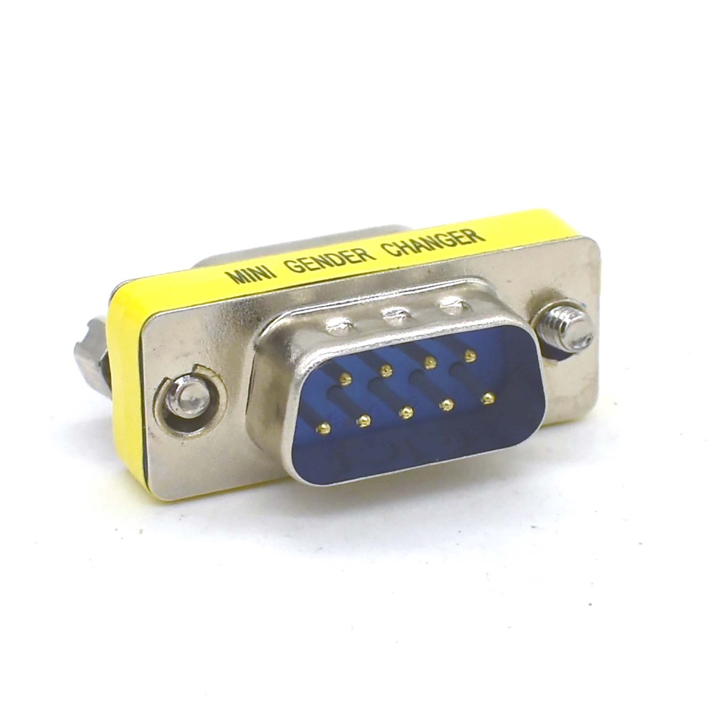 RS232 Female To Female to Male to Male Mini DB9 9Pin Gender Adapter ...