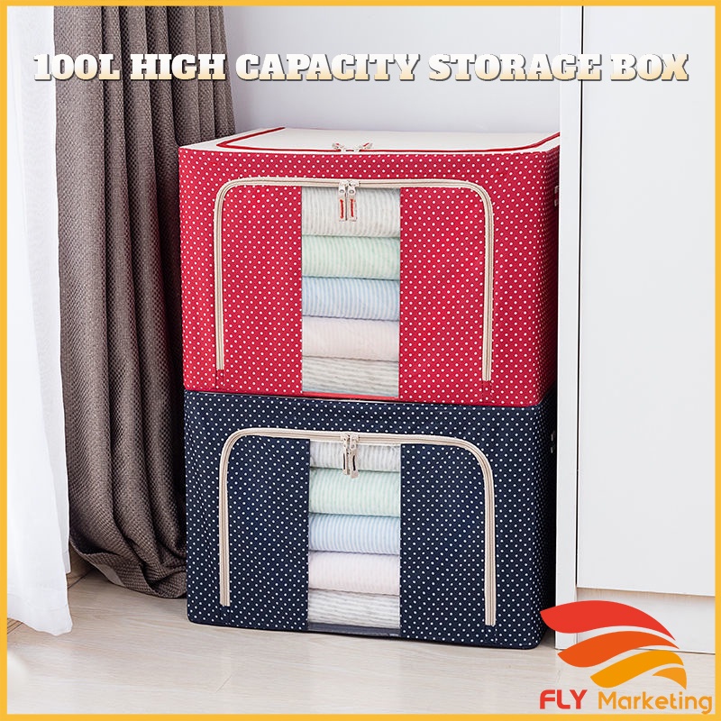 72L&100L Extra Large Foldable Bag Foldable Basket Organizer Large ...