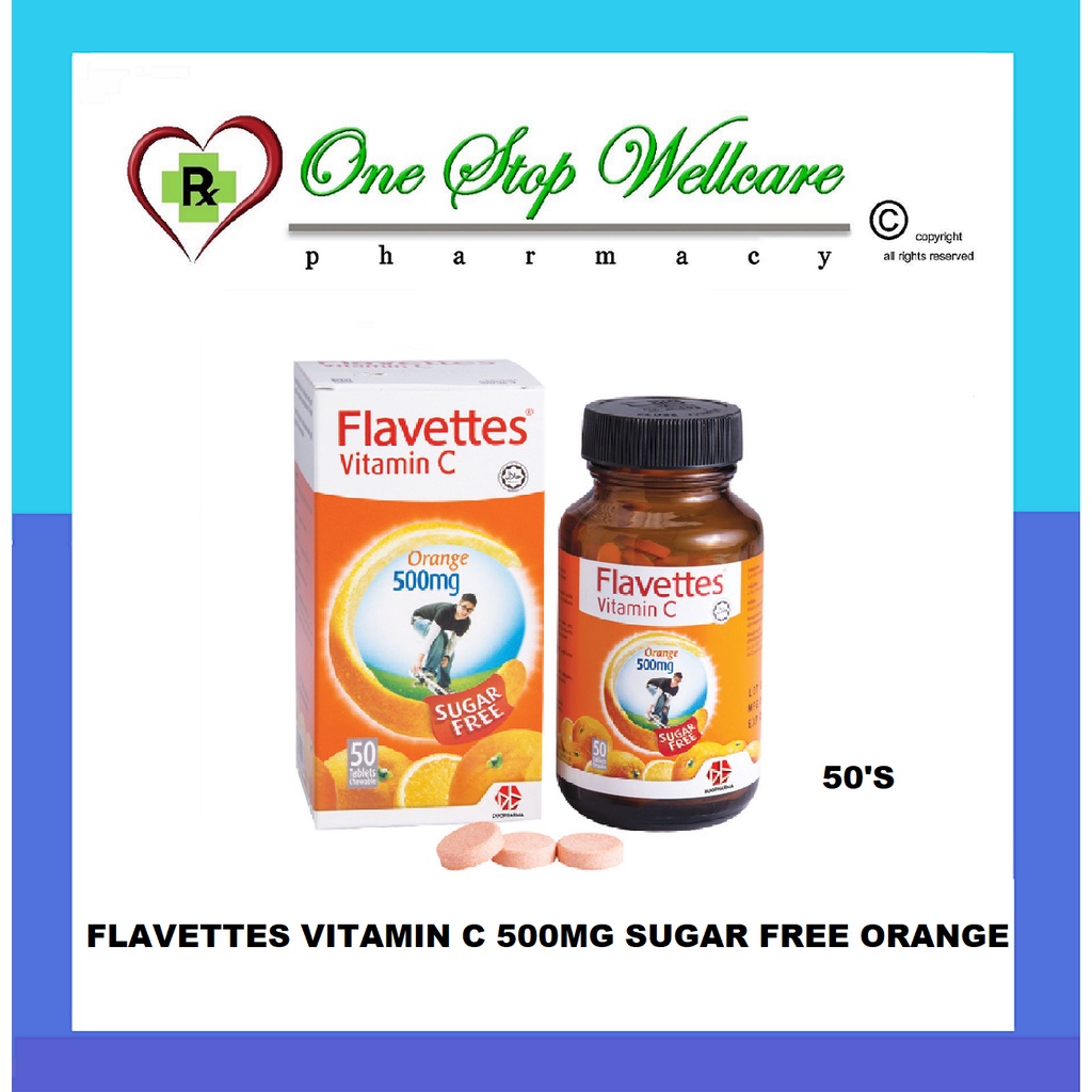 FLAVETTES VITAMIN C 250MG (ORANGE / BLACKCURRANT) / FLAVETTES VITAMIN C ...