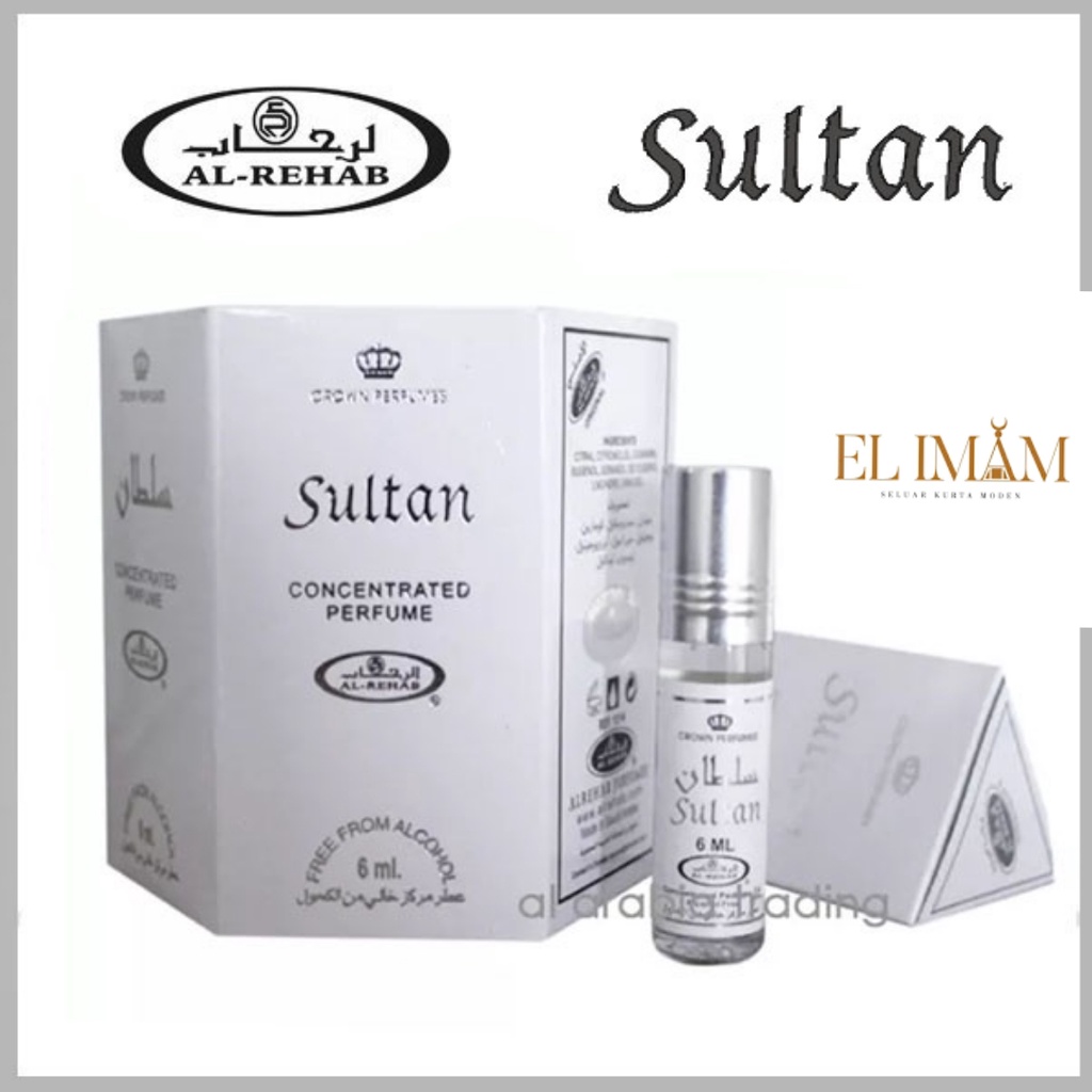 SULTAN - Al Rehab Perfume Oil.. Roll On Bottle 6ml | Shopee Malaysia