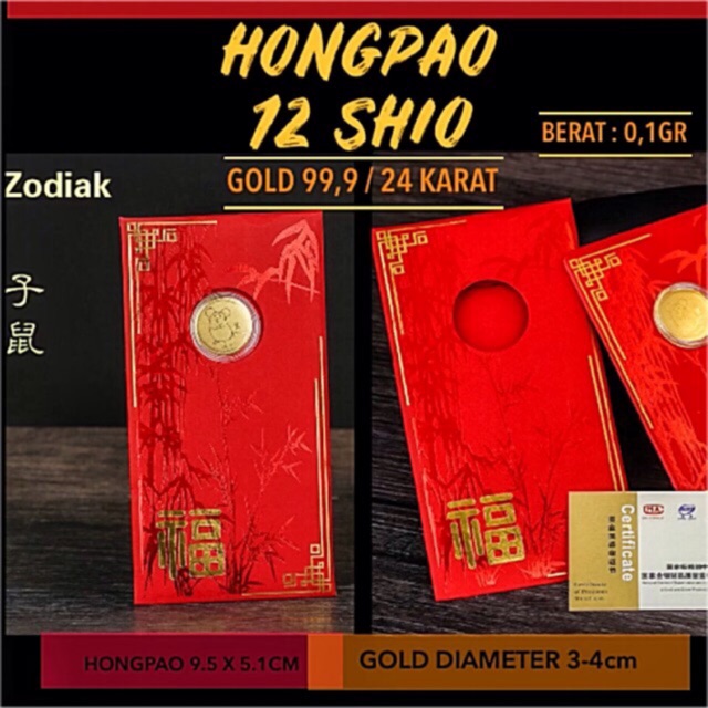 Angpao Envelope Shio Pig Chicken Mouse Buffalo Tiger Dragon Snake Dog ...