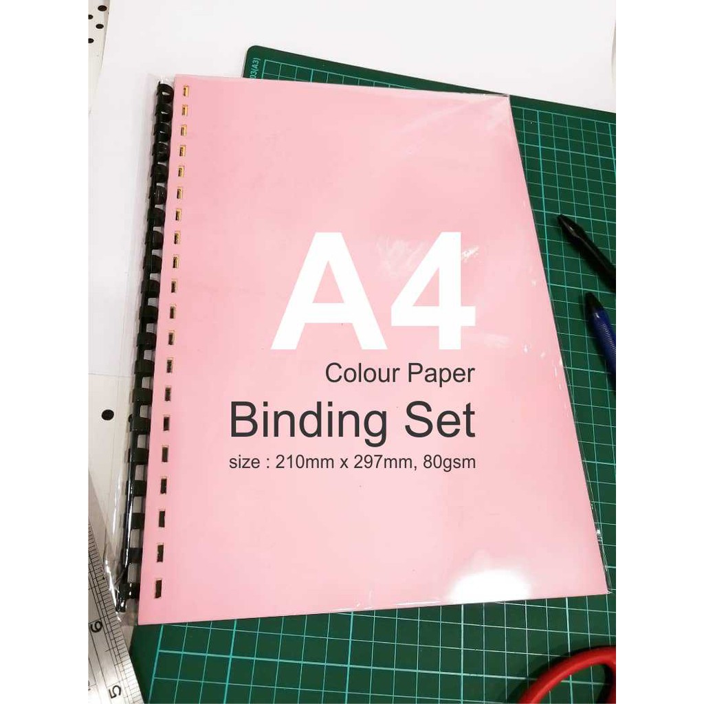 A4 Colour Binding Set With PVC Cover / Binding Set / Folio / Project ...
