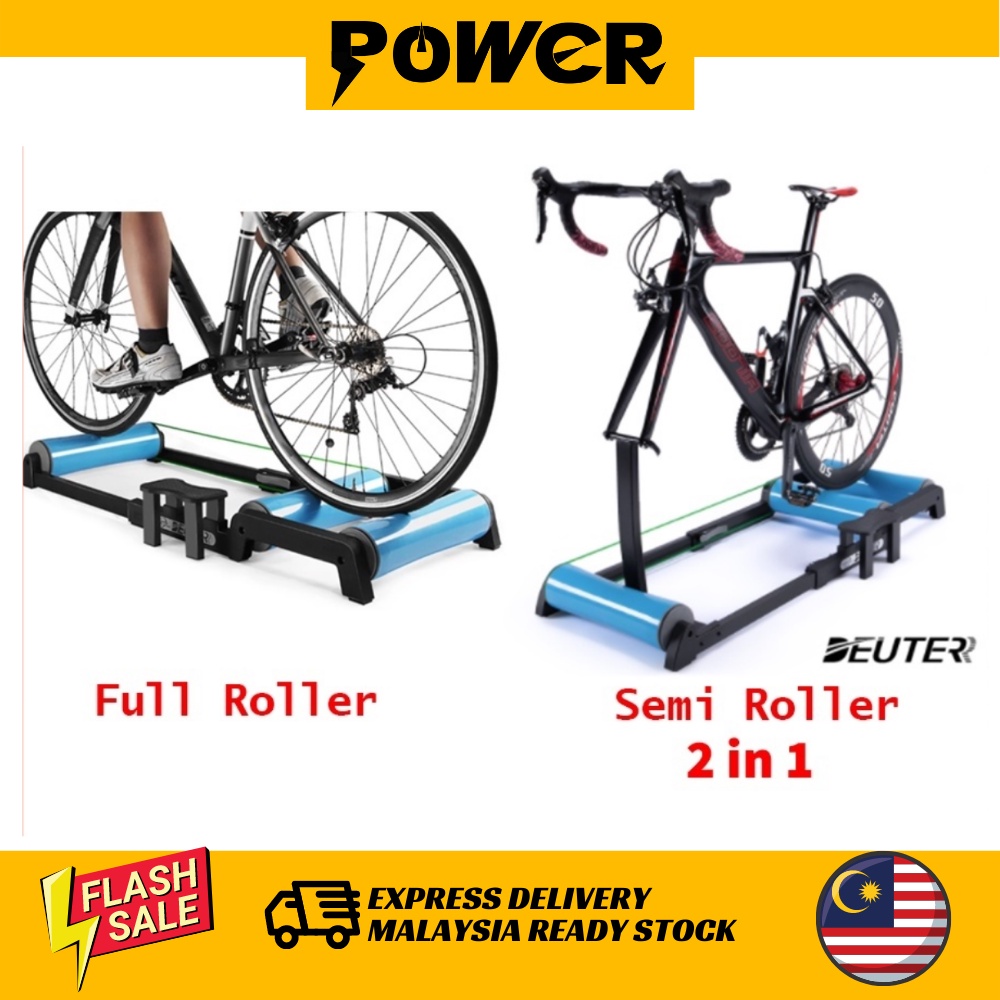 POWER [DEUTER] Indoor Bike Trainer Rollers 2 in 1MTB Road Bike Rollers 24-29 inches bikes ...