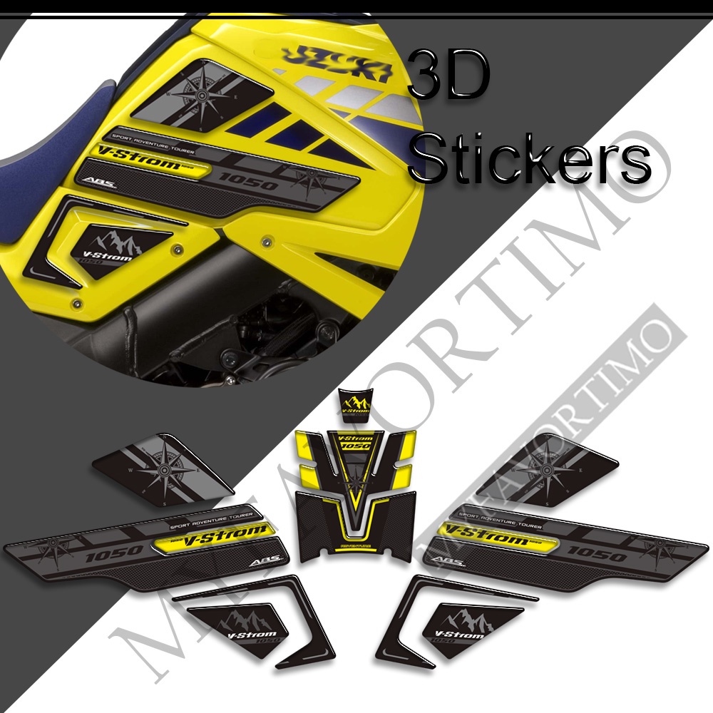 Protector 3d Stickers Decals Fuel Oil Kit Tank Grips Pad For Suzuki V 