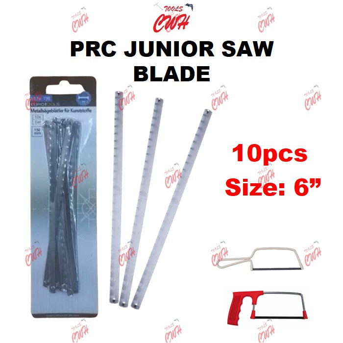 PRC 6" 10PCS JUNIOR SAW HACK SAW BLADE CUTTER MINI SAW BLADE ...