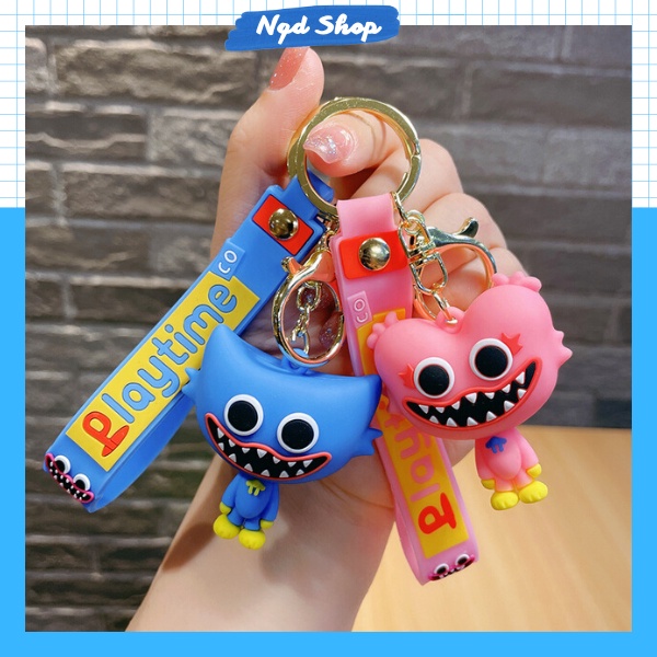 Funny and lovely Huggy Wuggy motorbike keychain, Poppy Playtime Hot ...