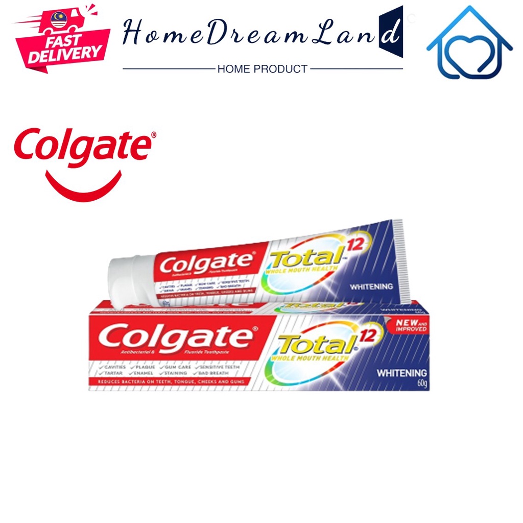 Colgate Total Whitening Toothpaste 60g Travel Sample Trial | Shopee Malaysia