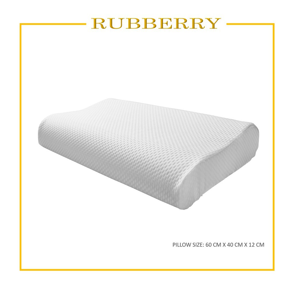 RUBBERRY 100% Natural Latex - CONTOUR - Pillow | Shopee Malaysia
