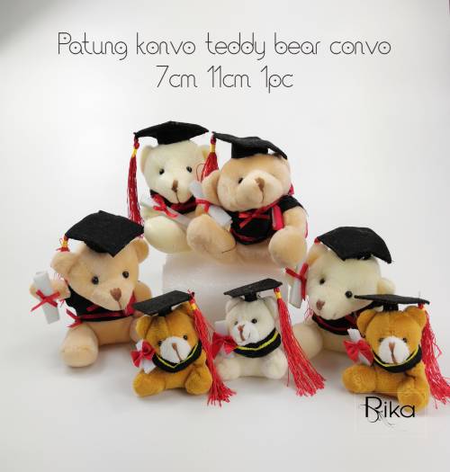 Patung konvo teddy bear convo convocation 7cm ~ 20cm 1pc | Shopee Malaysia