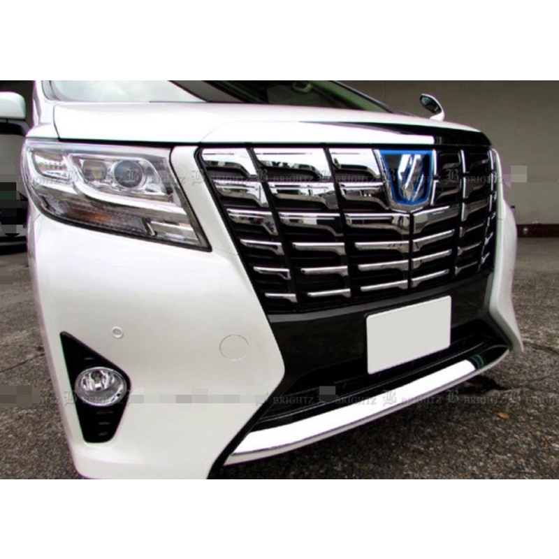 Toyota Alphard G/X 2015 2016 2017 Front Bumper Lower Chrome Lip ...