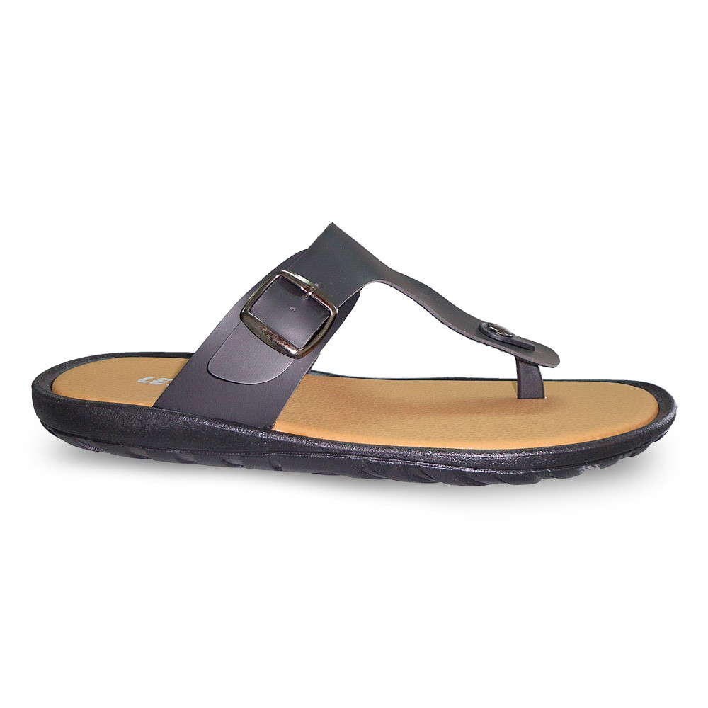 LET'S GO Men's Sandals 606 (Black x Almond) | Shopee Malaysia