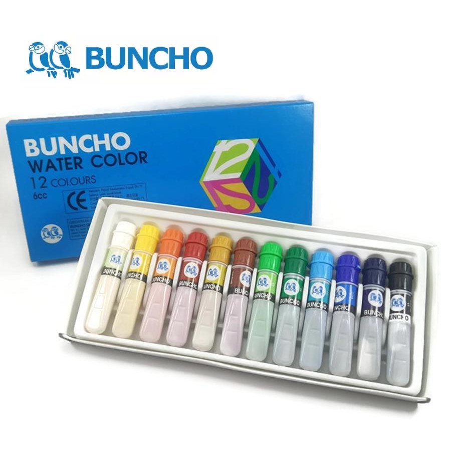 Buncho Water Colour / Poster Colour 6cc/15cc (12/18 Colours) | Shopee ...
