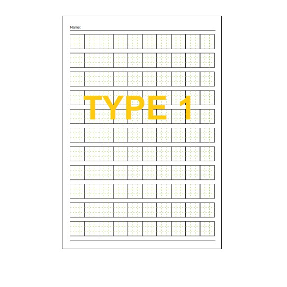 PDF Printable Chinese Mandarin Grid Writing Practice Writing Exercise ...