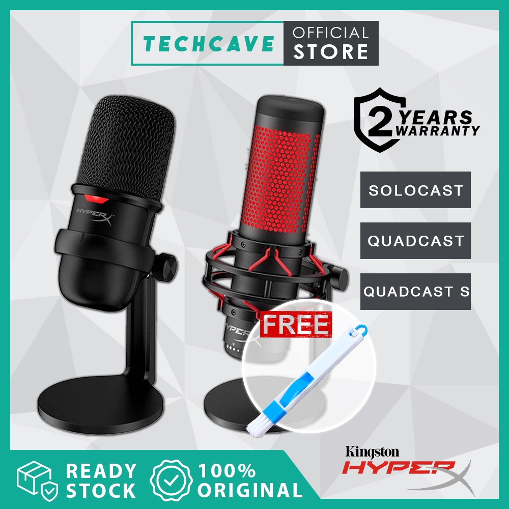 (Ready stock) HyperX SoloCast / QuadCast / QuadCast S USB Gaming Microphone for PC/MAC/PS4/PS5 ...