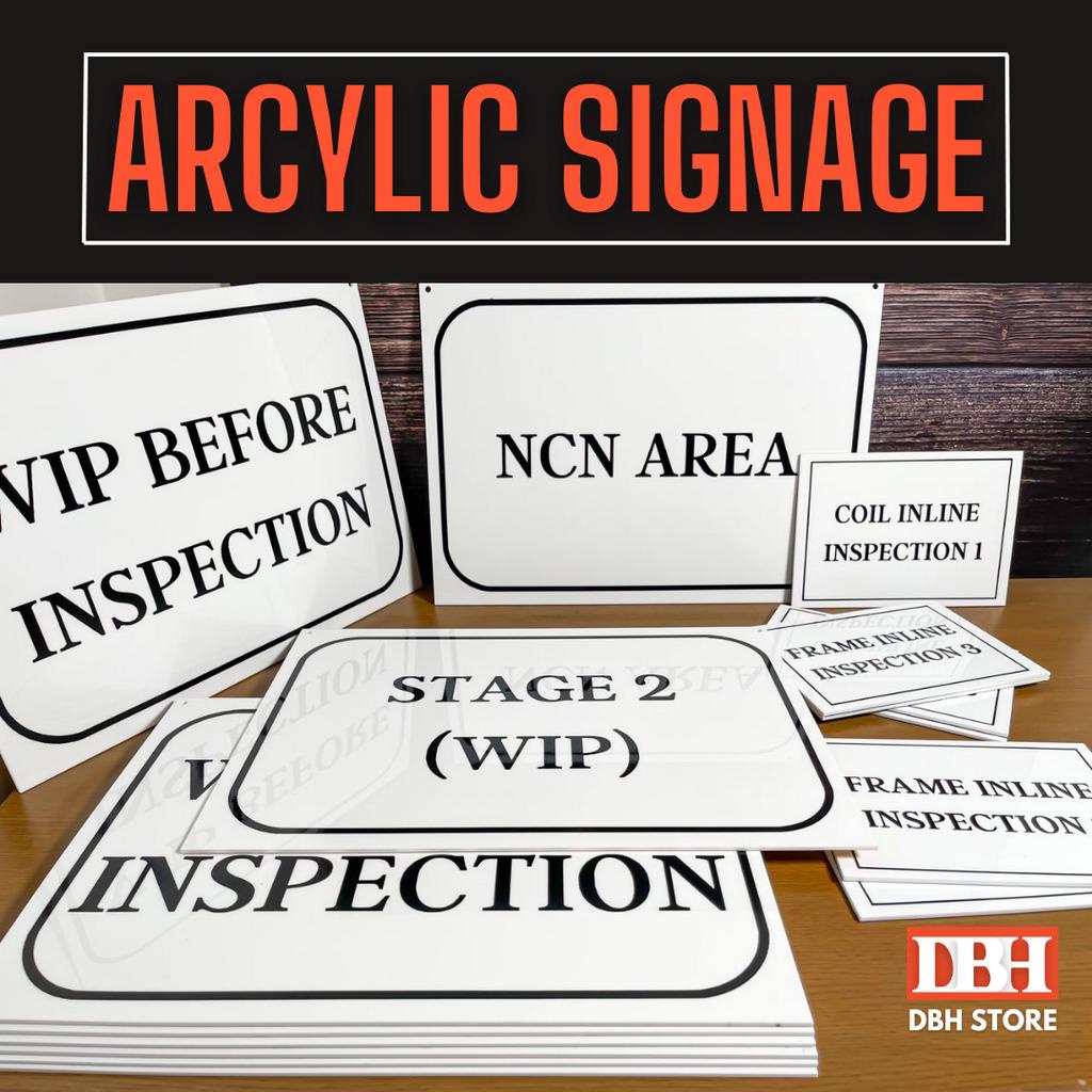 Custom ARCYLIC SIGNAGE (ask for quotation) | Shopee Malaysia