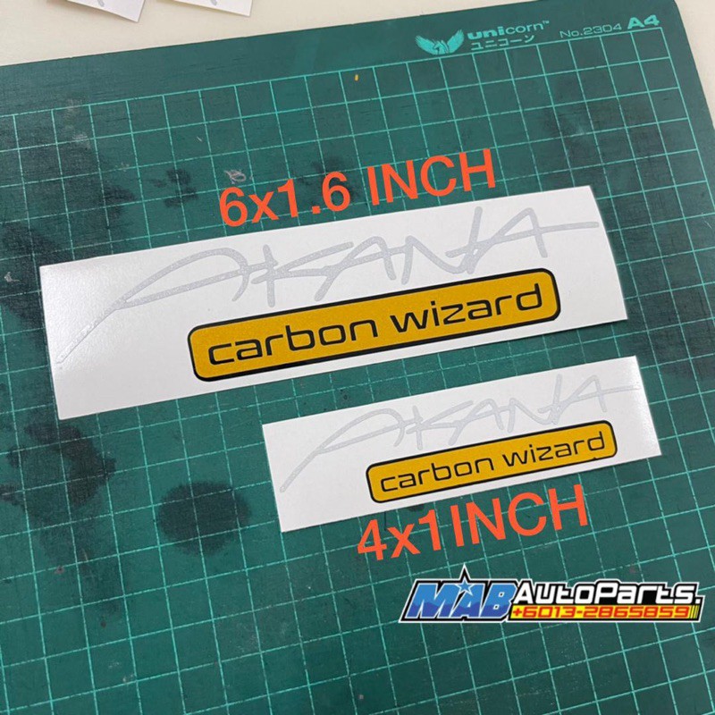 AKANA CARBON WIZARD,sticker potong pantul 3m | Shopee Malaysia