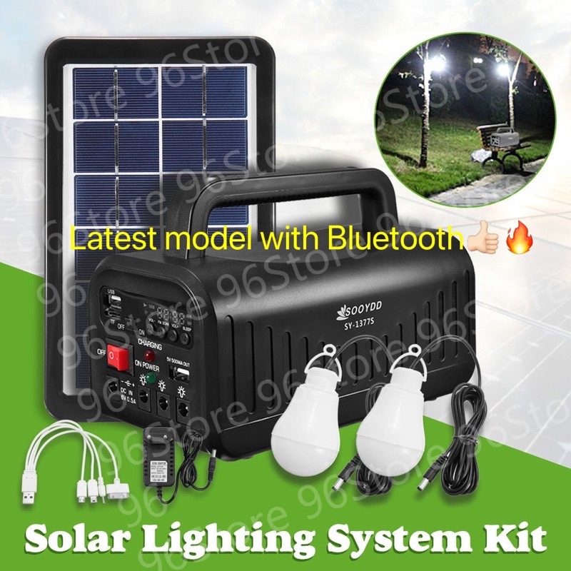 Solar panel system Multifunction Generator mobile power supply with MP3 ...