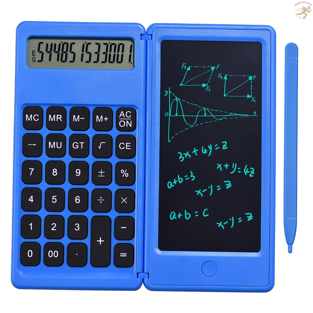 Foldable Calculator & 6 Inch LCD Writing Tablet Digital Drawing Pad 12 ...