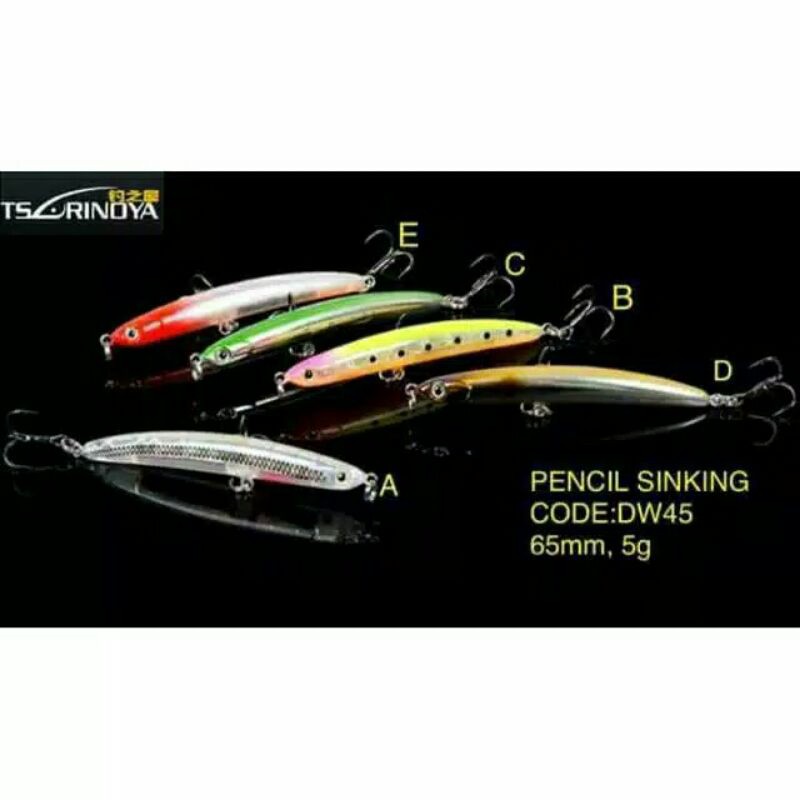 Bait / LURE CASTING TSURINOYA DW45 - SINKING PENCIL | Shopee Malaysia