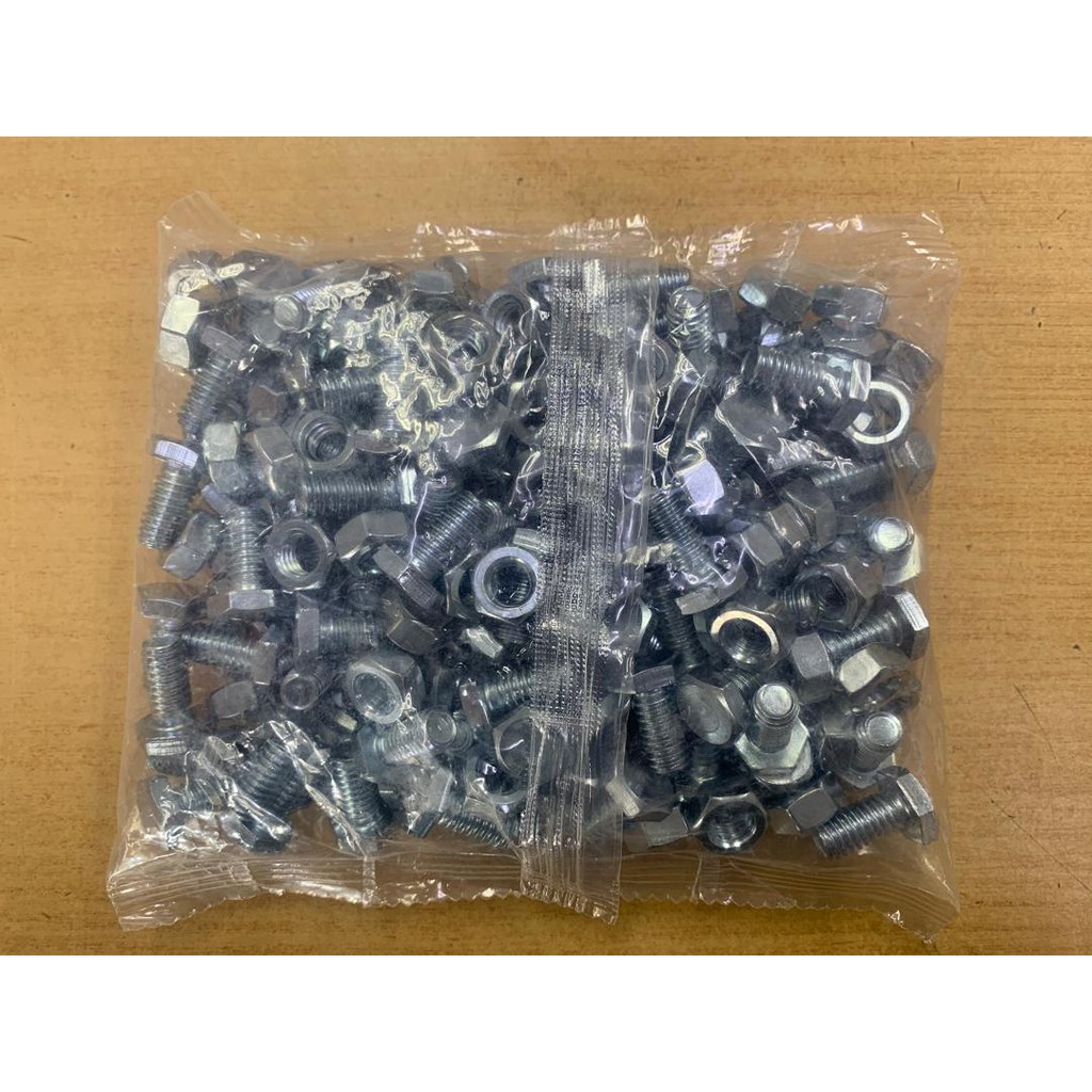 SLOTTED ANGLE BOLT / SLOTTED ANGLE BAR ZINC PLATED M8 x 16MM BOLT & NUT ...